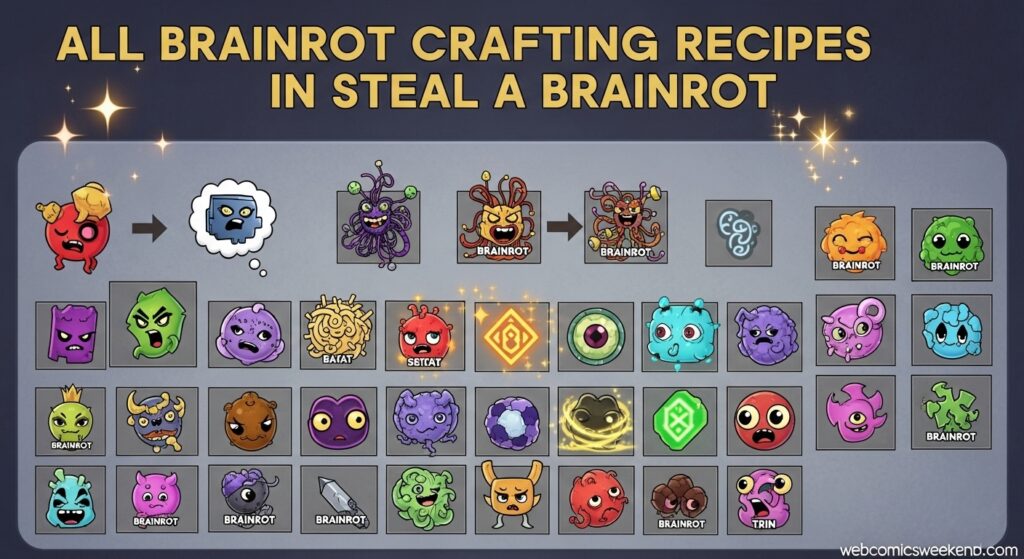 All Brainrot Crafting Recipes in Steal a Brainrot (March 2026)