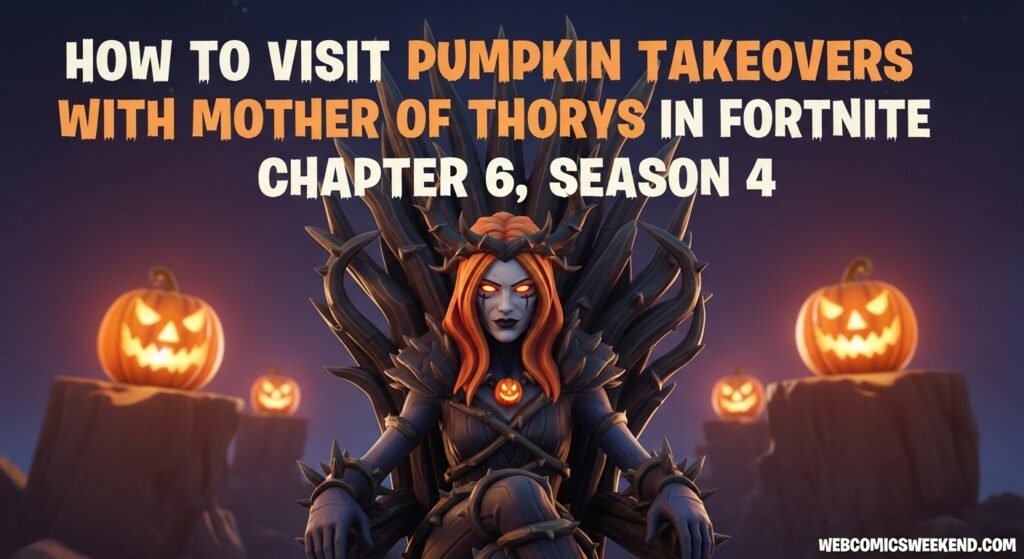 How to Visit Pumpkin Takeovers with the Mother of Thorns in Fortnite ...